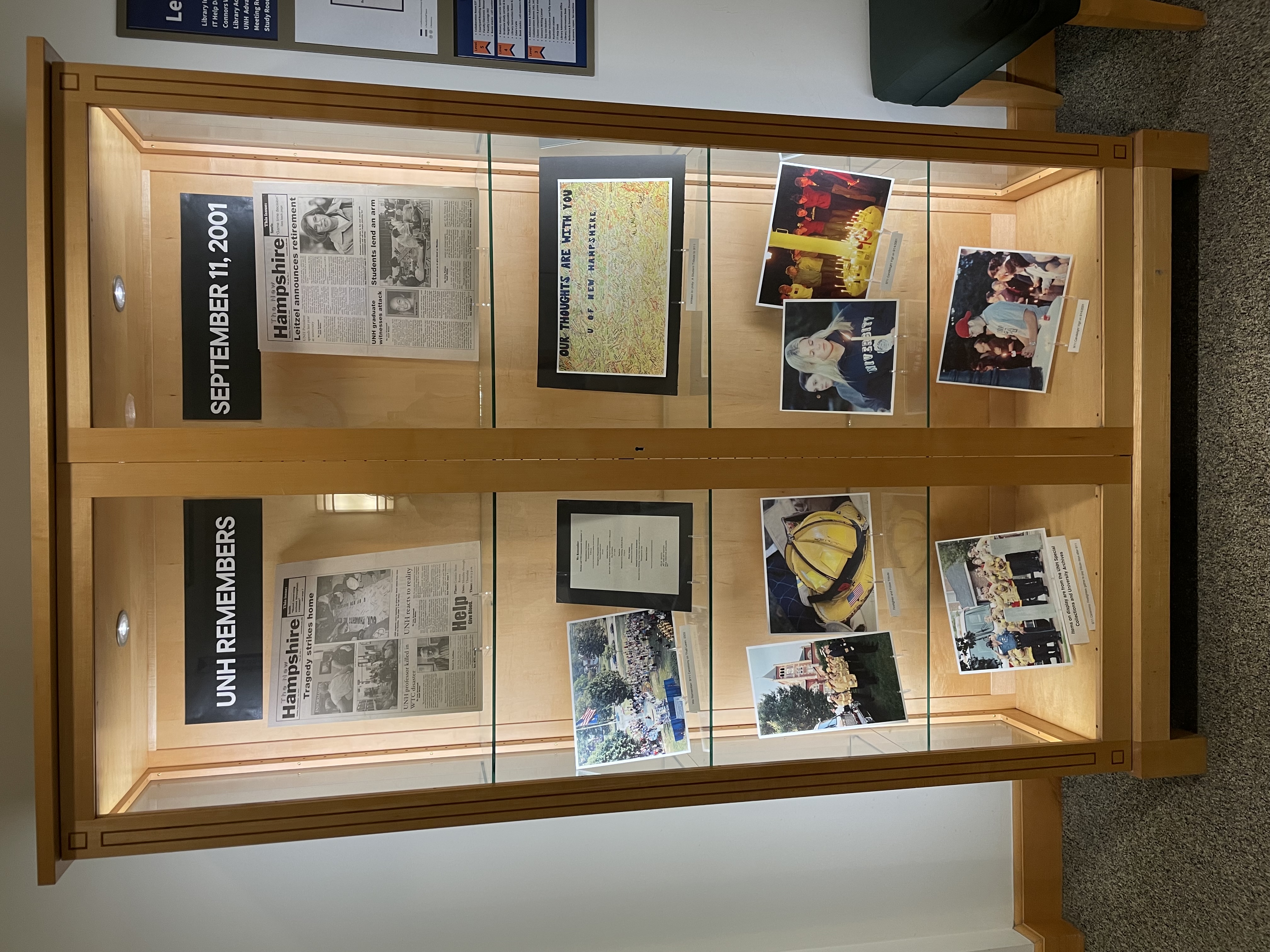 Exhibit: UNH Remembers September 11, 2001 | College of Engineering and ...